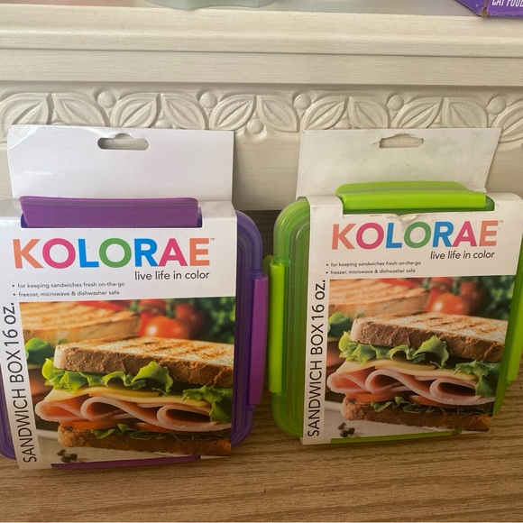 kolorae | Kitchen | 2 New Kolorae Sandwich Boxes | Poshmark